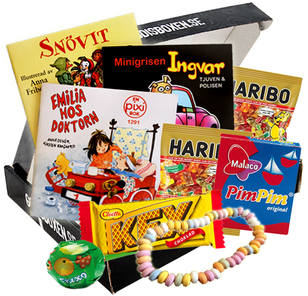 Skicka godis som present till den du gillar med Godisboxen!