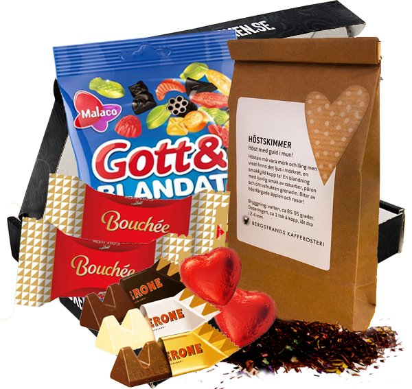 Skicka godis som present till den du gillar med Godisboxen!