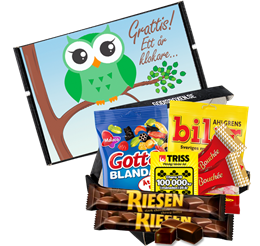 Skicka godis som present till den du gillar med Godisboxen!