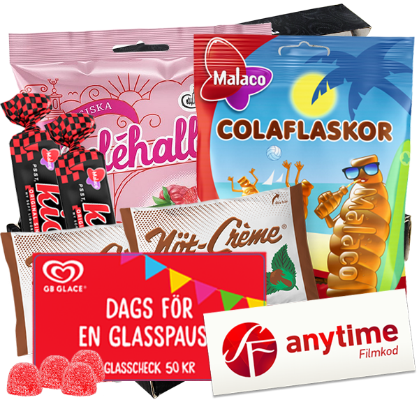 Skicka godis som present till den du gillar med Godisboxen!