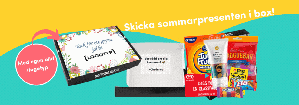 Julklapp och presenter till anställda, medarbetare och kunder | Godisboxen.se